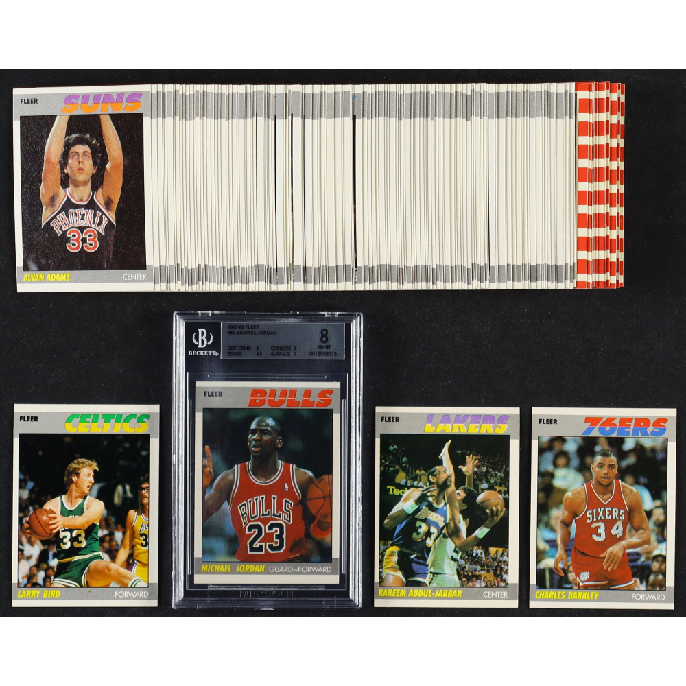 1987-88 Fleer Basketball Complete Set of (132) Cards with Michael ...
