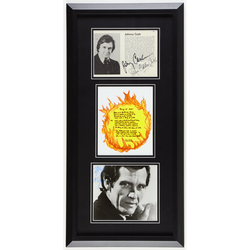 Johnny Cash, Merle Kilgore & June Carter Cash Signed "Ring Of Fire ...