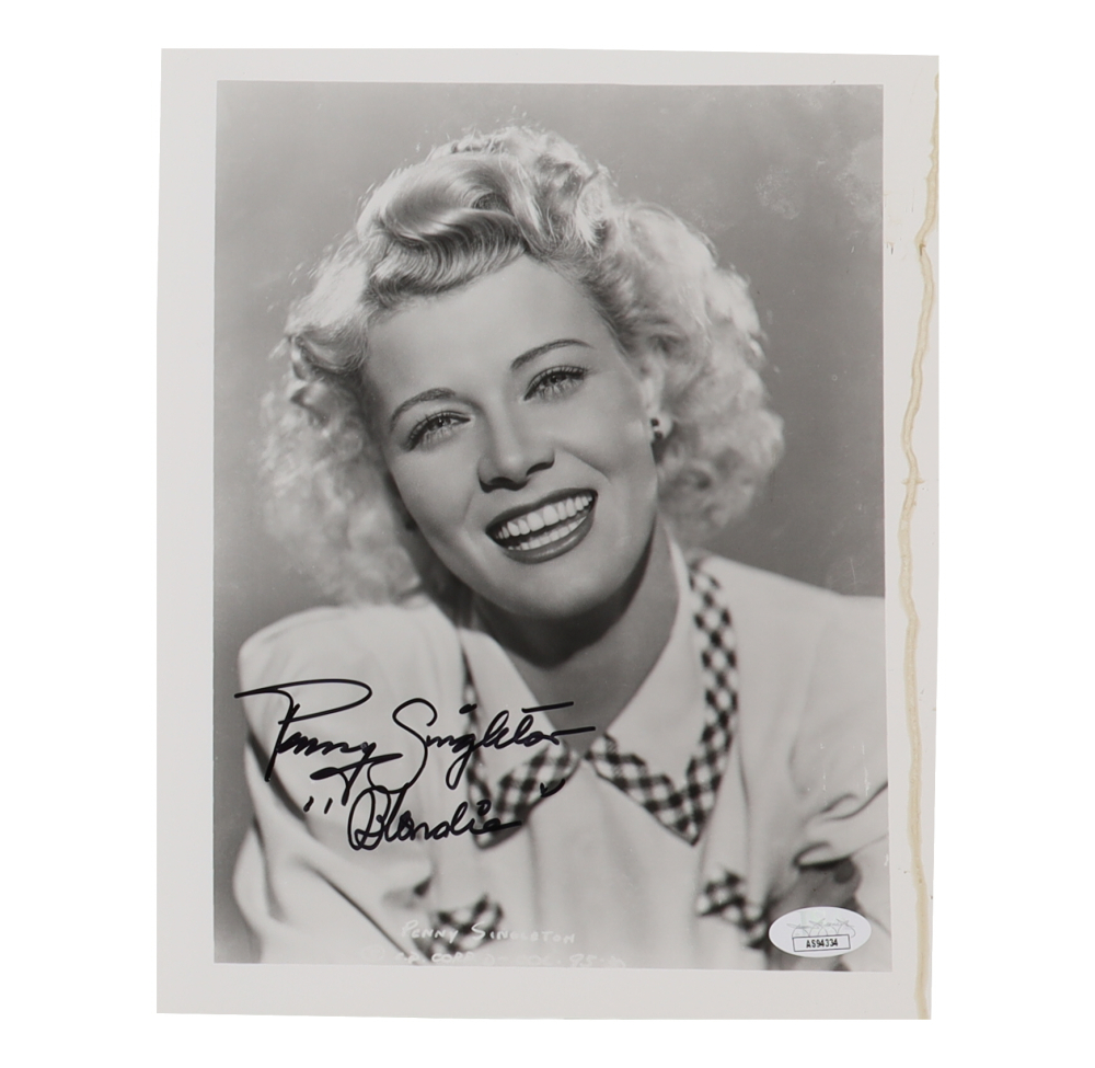 Penny Singleton Signed "Blondie" 8x10 Photo Inscribed "Blondie" (JSA ...