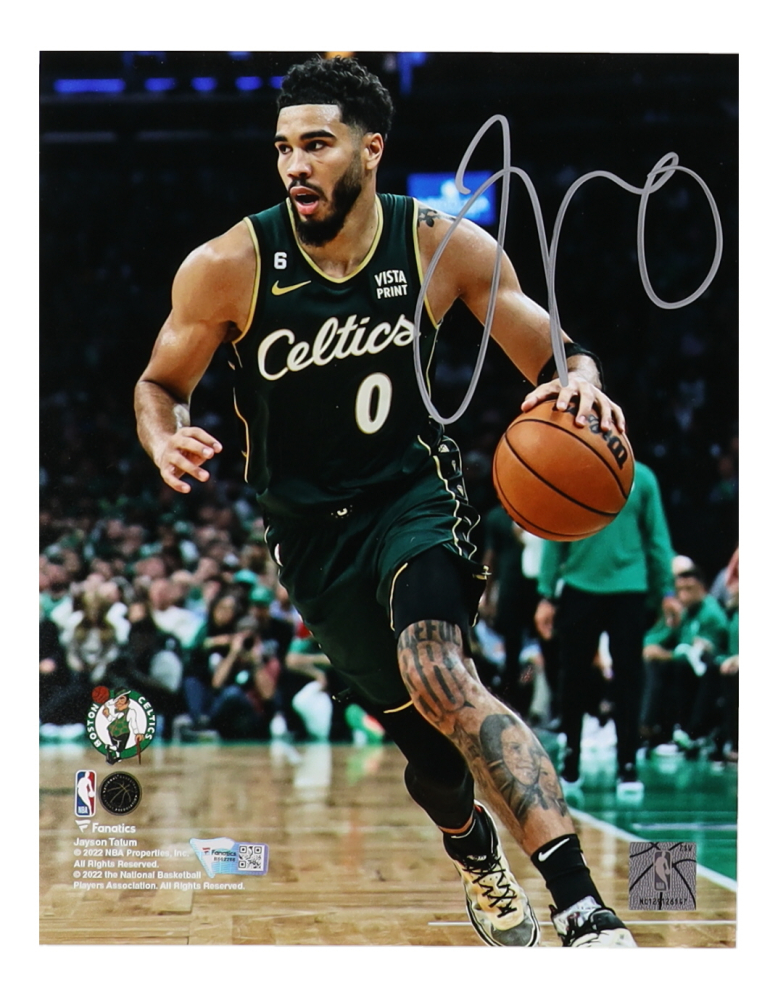 Jayson Tatum Signed Celtics 8x10 Photo (Fanatics) | Pristine Auction