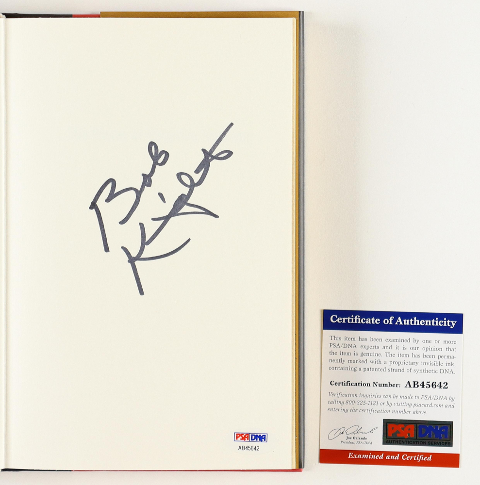 Bob Knight Signed "The Power of Negative Thinking" Hardcover Book (PSA ...