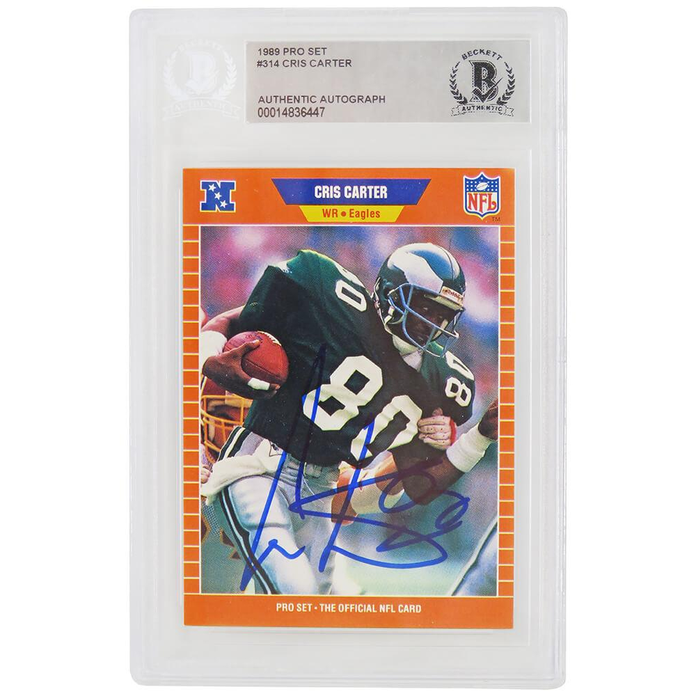 Cris Carter Signed 1989 Pro Set #314 RC (BGS) | Pristine Auction