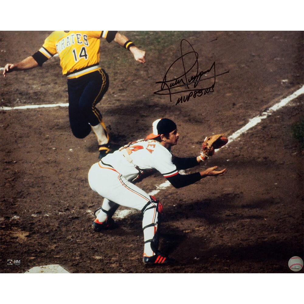Rick Dempsey Signed Orioles 16x20 Photo Inscribed "MVP 83 WS" (Schwartz ...