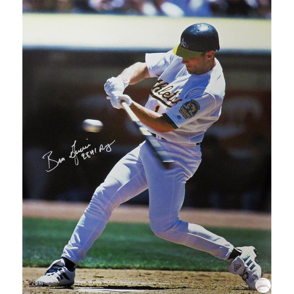 Ben Grieve Signed Athletics 16x20 Photo Inscribed "98 AL ROY" (Schwartz ...