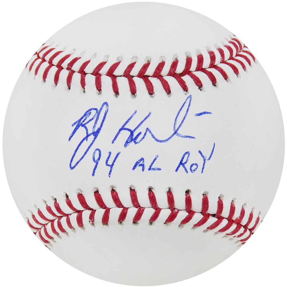 Bob Hamelin Signed OML Baseball Inscribed "94 AL ROY" (Schwartz ...