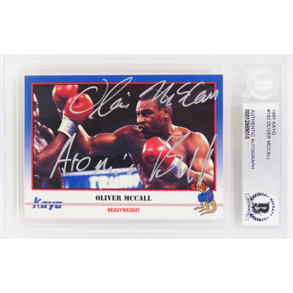 Oliver McCall Signed 1991 Kayo #182 Inscribed "Atomic Bull" (BGS ...