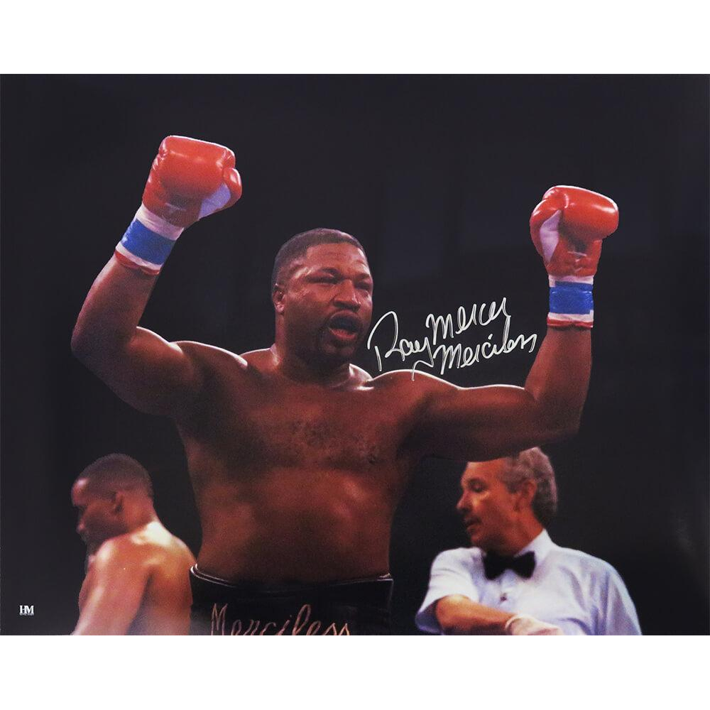 Ray Mercer Signed 16x20 Photo Inscribed "Merciless" (Schwartz ...
