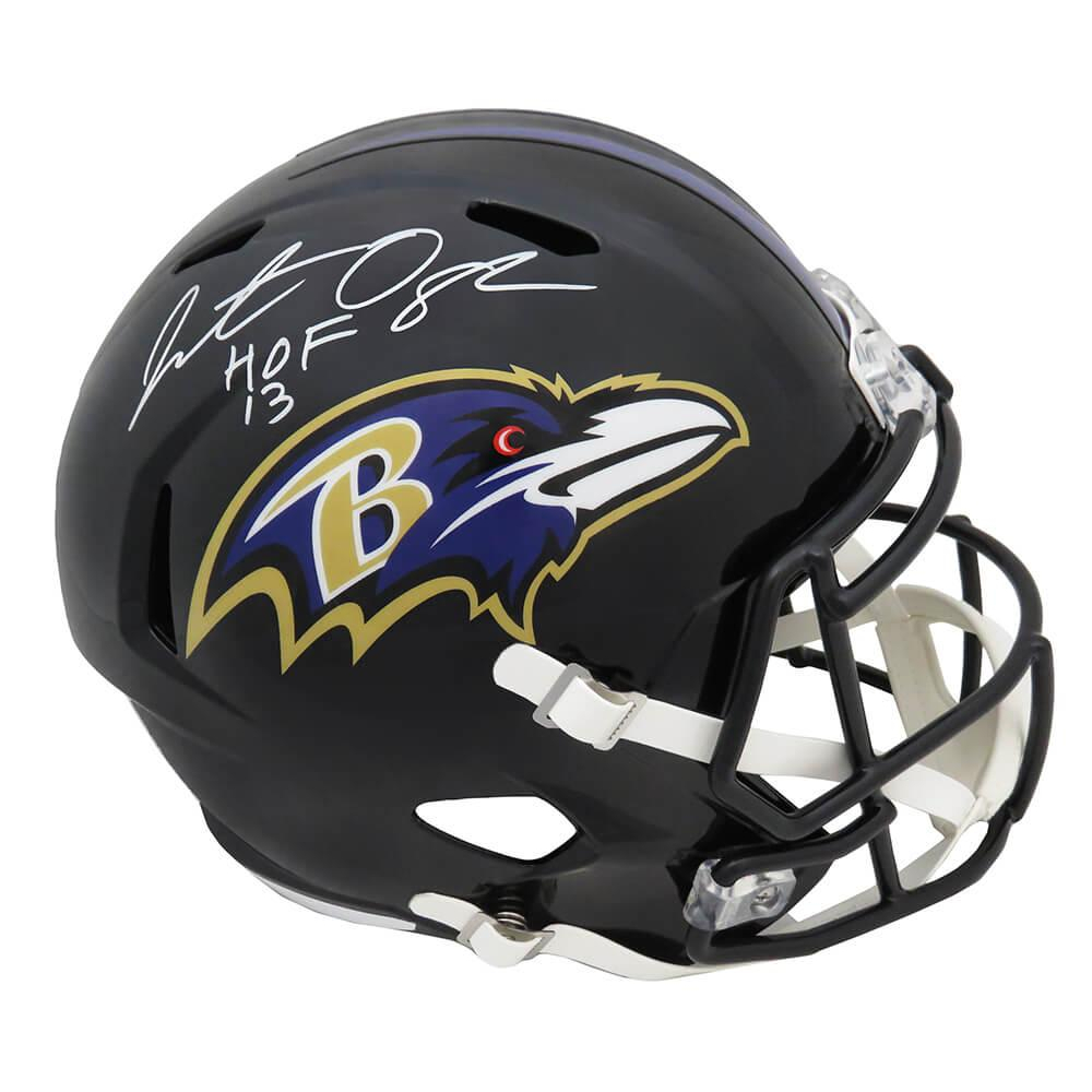 Jonathan Ogden Signed Ravens Full-Size Speed Helmet Inscribed "HOF 13 ...