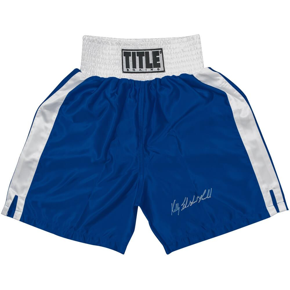 Kelly "The Ghost" Pavlik Signed Title Boxing Trunks (Schwartz ...
