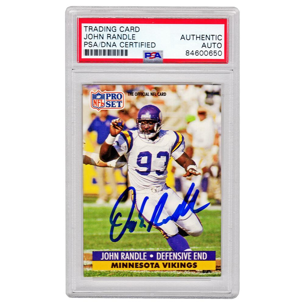 John Randle Signed 1991 Pro Set #835 RC (PSA) | Pristine Auction