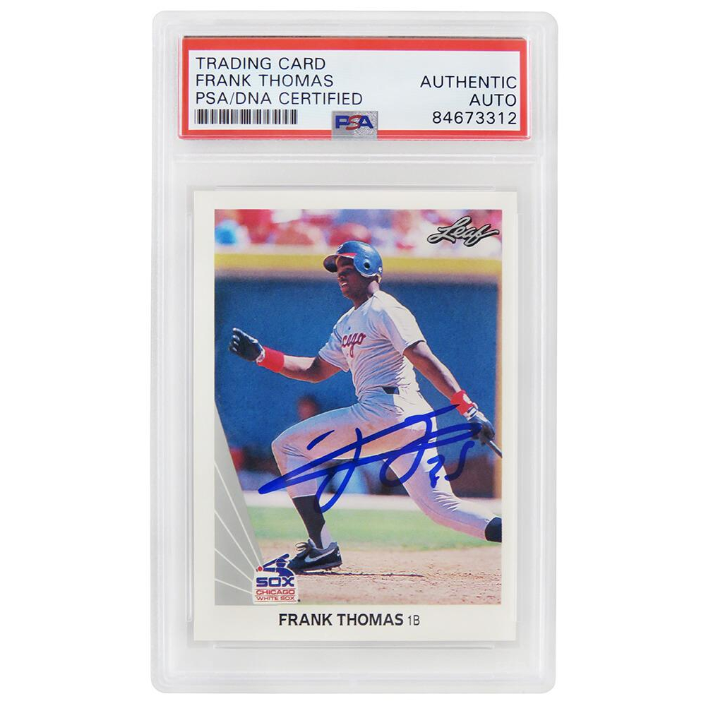 Frank Thomas Signed 1990 Leaf #300 RC (PSA) | Pristine Auction