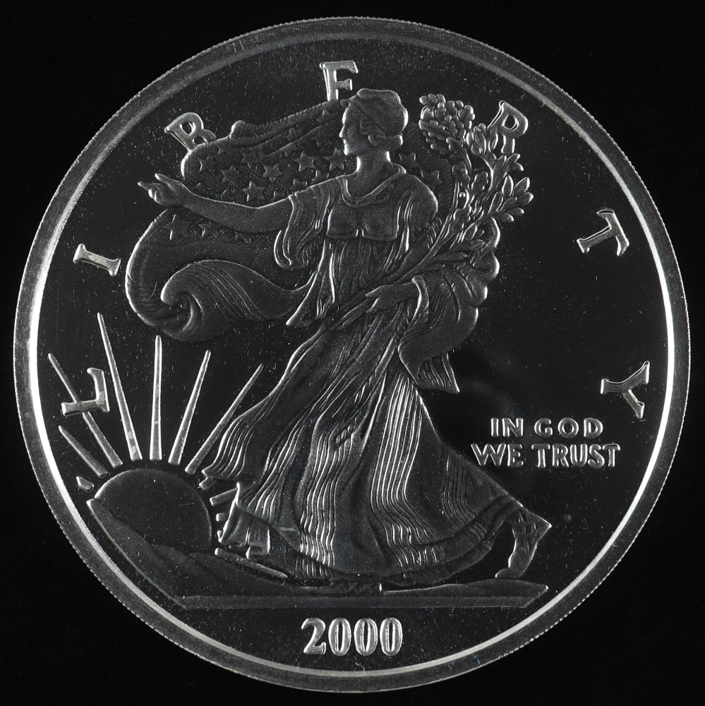 2000 American Historic Society Giant Half Pound Silver Eagle Proof .999 ...