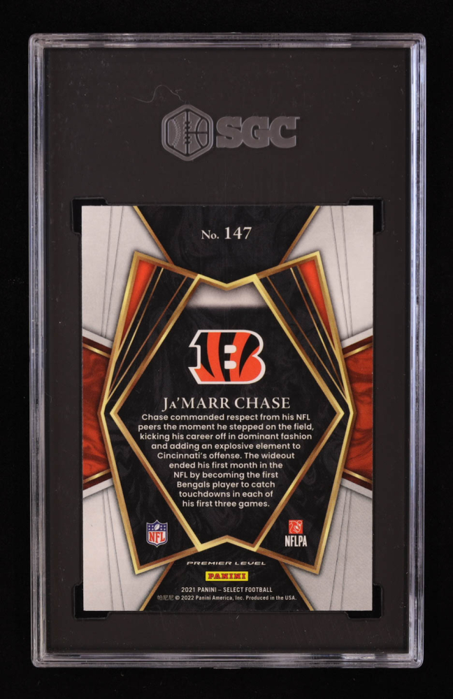 Ja'Marr Chase 2021 Select #147 RC (SGC 10) | Pristine Auction