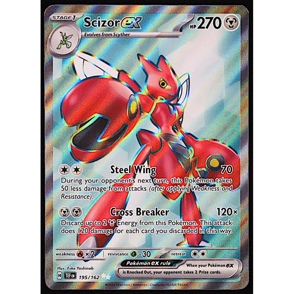 Scizor ex 2024 Pokemon Scarlet and Violet Temporal Forces #195 ...