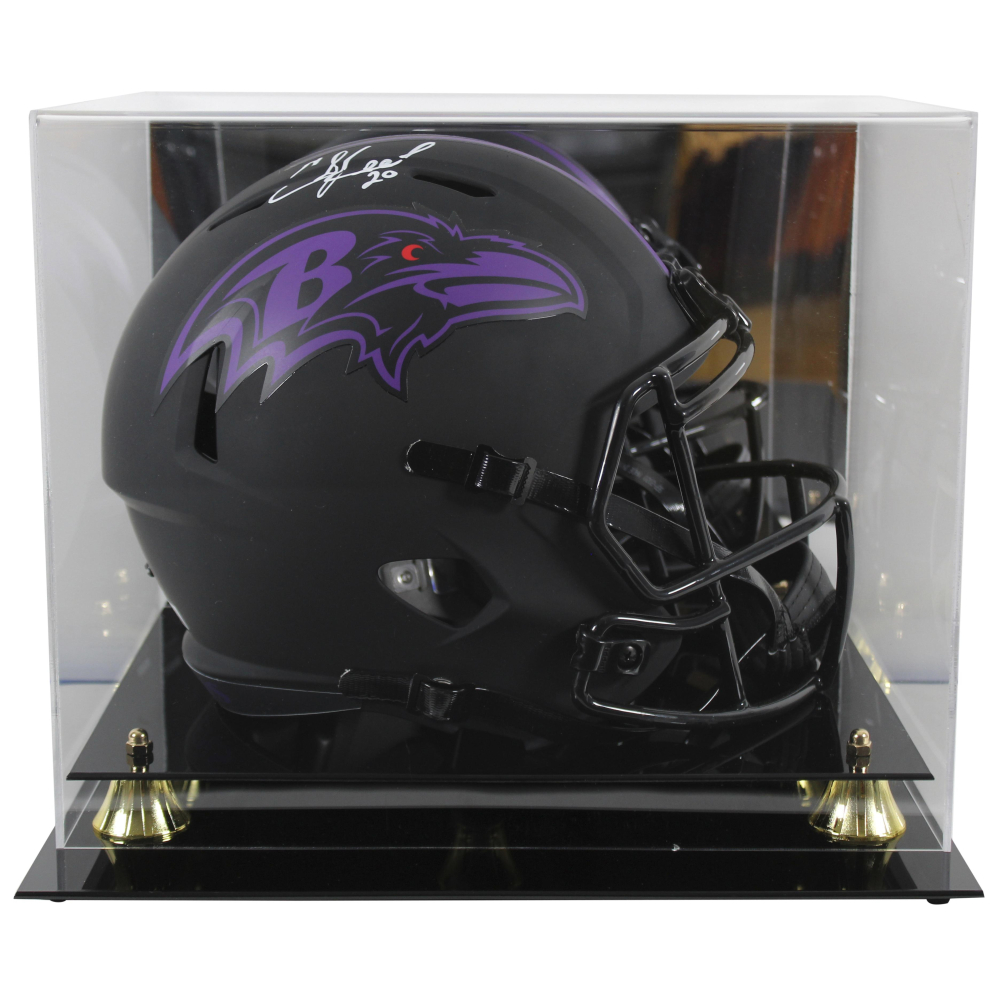 Ed Reed Signed Ravens Full-Size Eclipse Alternate Speed Helmet with ...