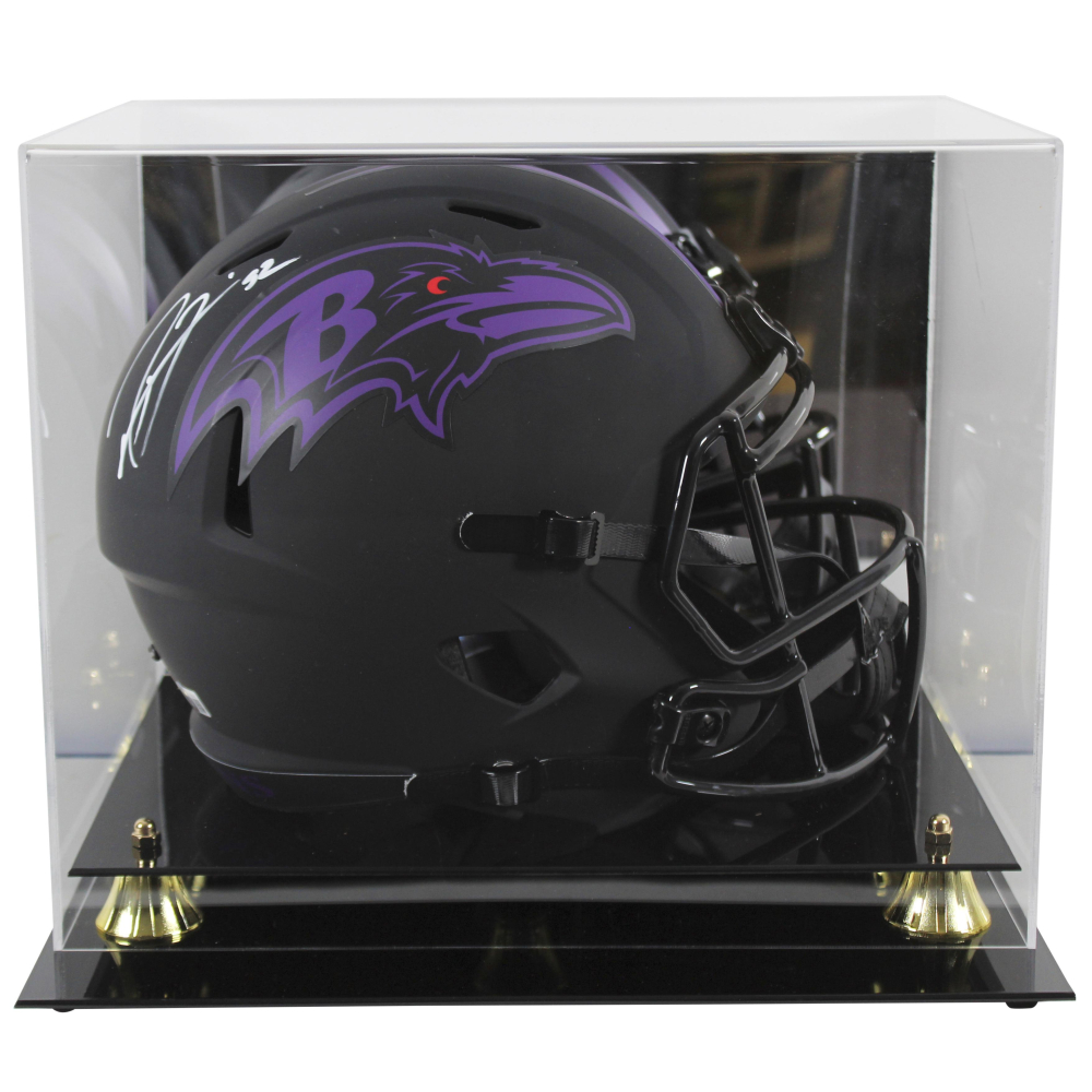 Ray Lewis Signed Ravens Full-Size Eclipse Alternate Speed Helmet with ...