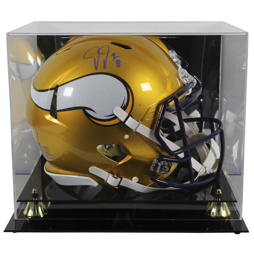 Justin Jefferson Signed Vikings Full-Size Authentic On-Field Flash ...