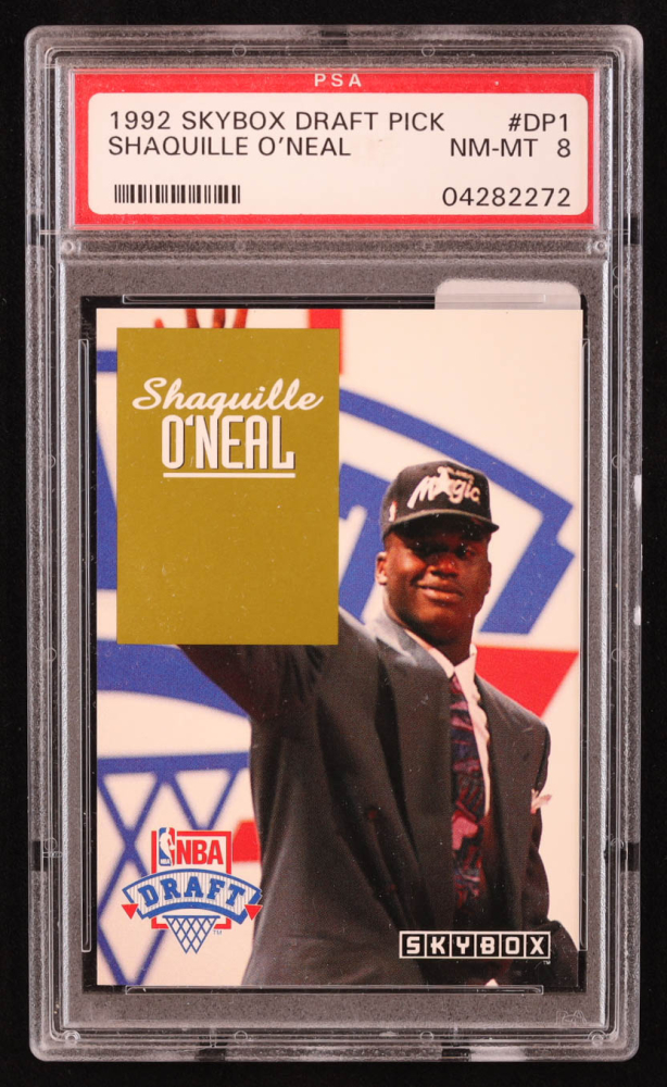 Shaquille O'Neal 1992-93 SkyBox Draft Picks #DP1 RC (PSA 8) | Pristine ...