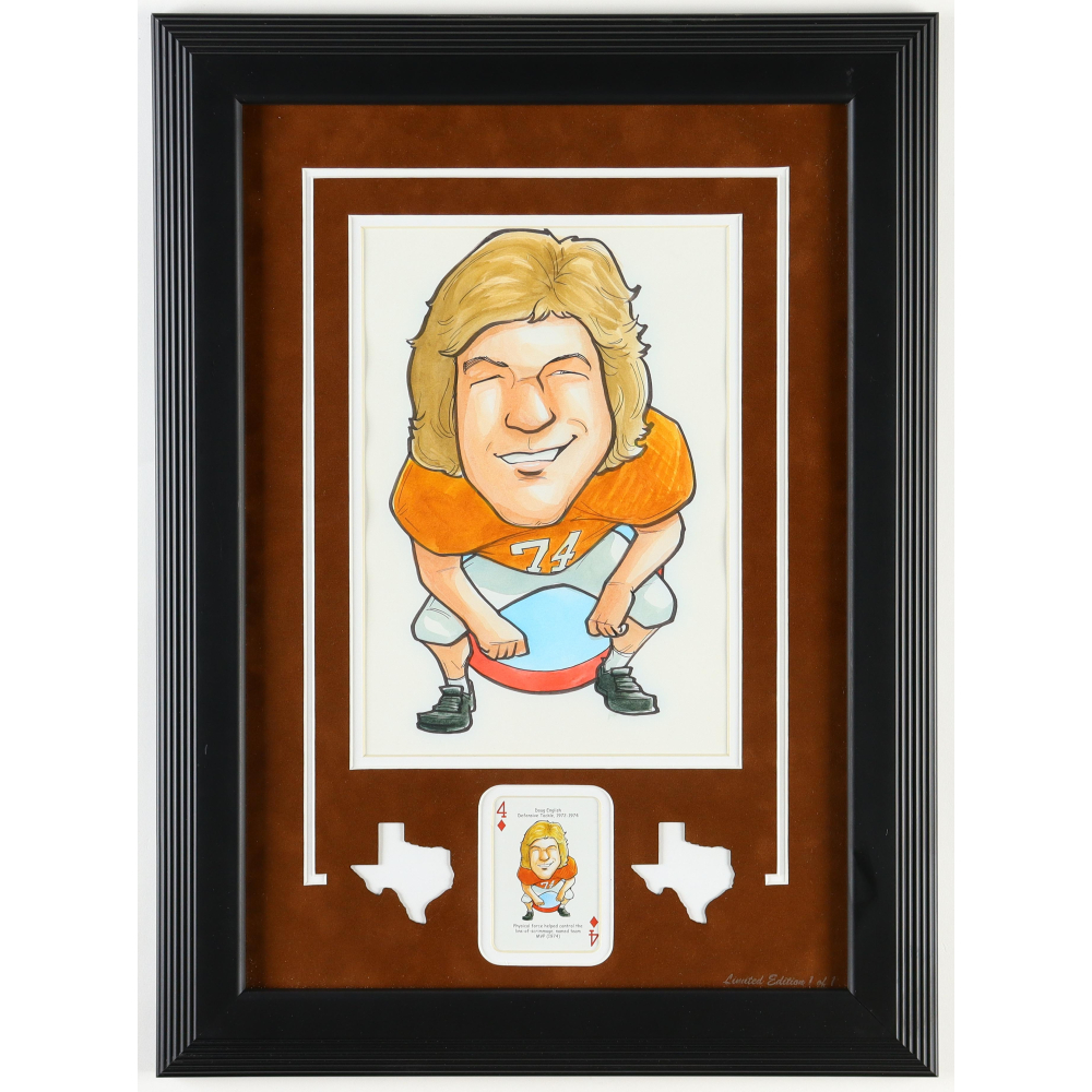 Doug English Texas Longhorns "Hero Deck" Custom Framed Art Print ...
