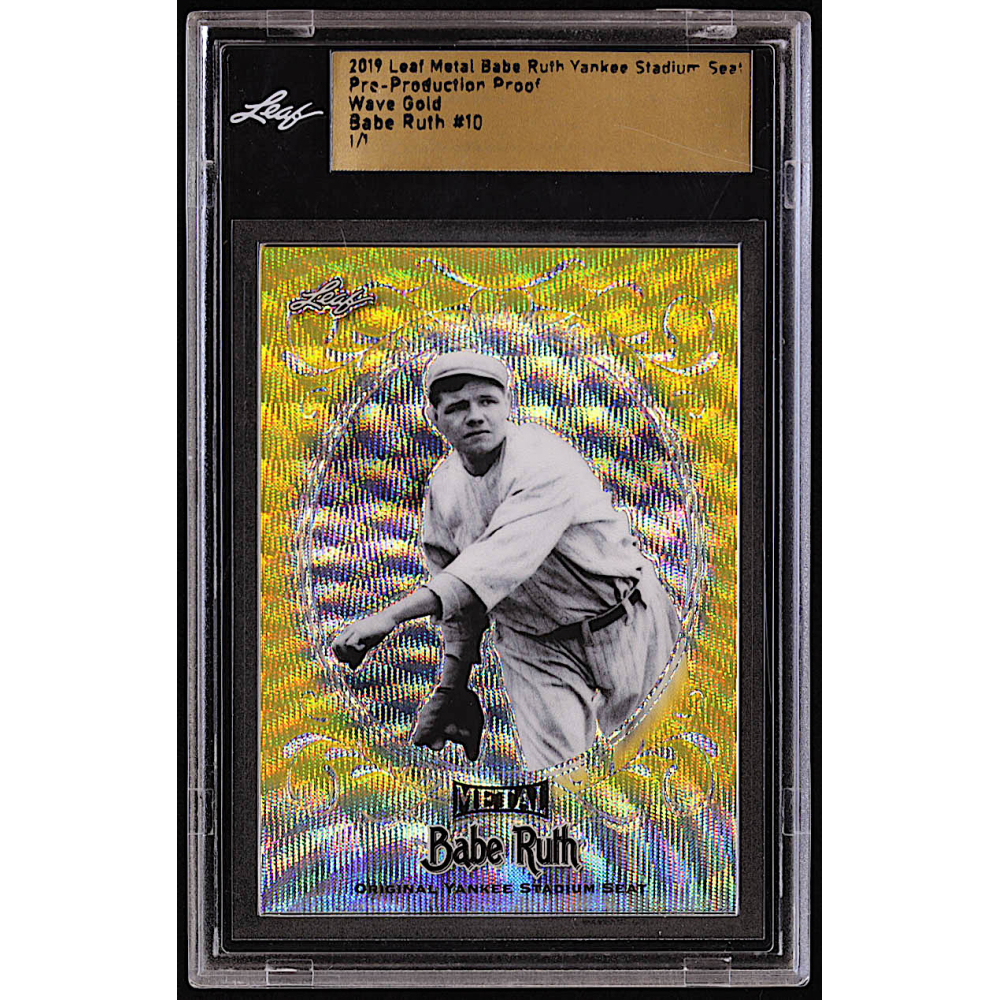 Babe Ruth 2019 Leaf Metal Babe Ruth Collection Yankee Stadium Seats ...