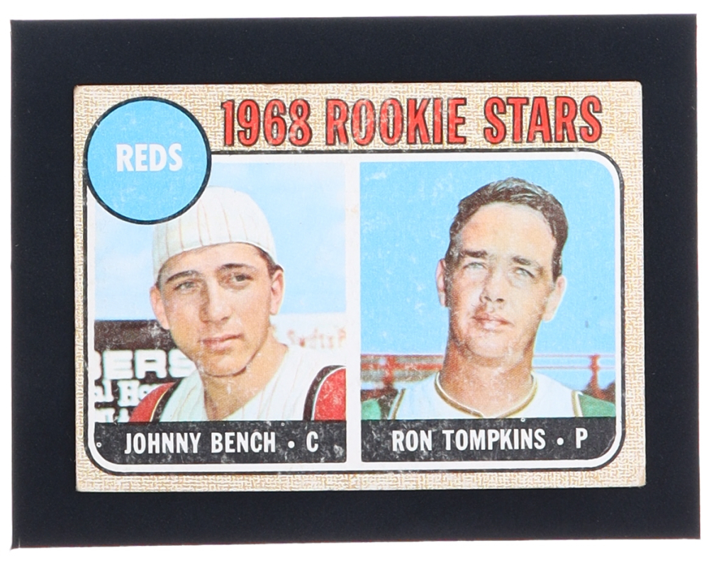 Johnny Bench / Ron Tompkins 1968 Topps #247A Rookie Stars RC | Pristine ...