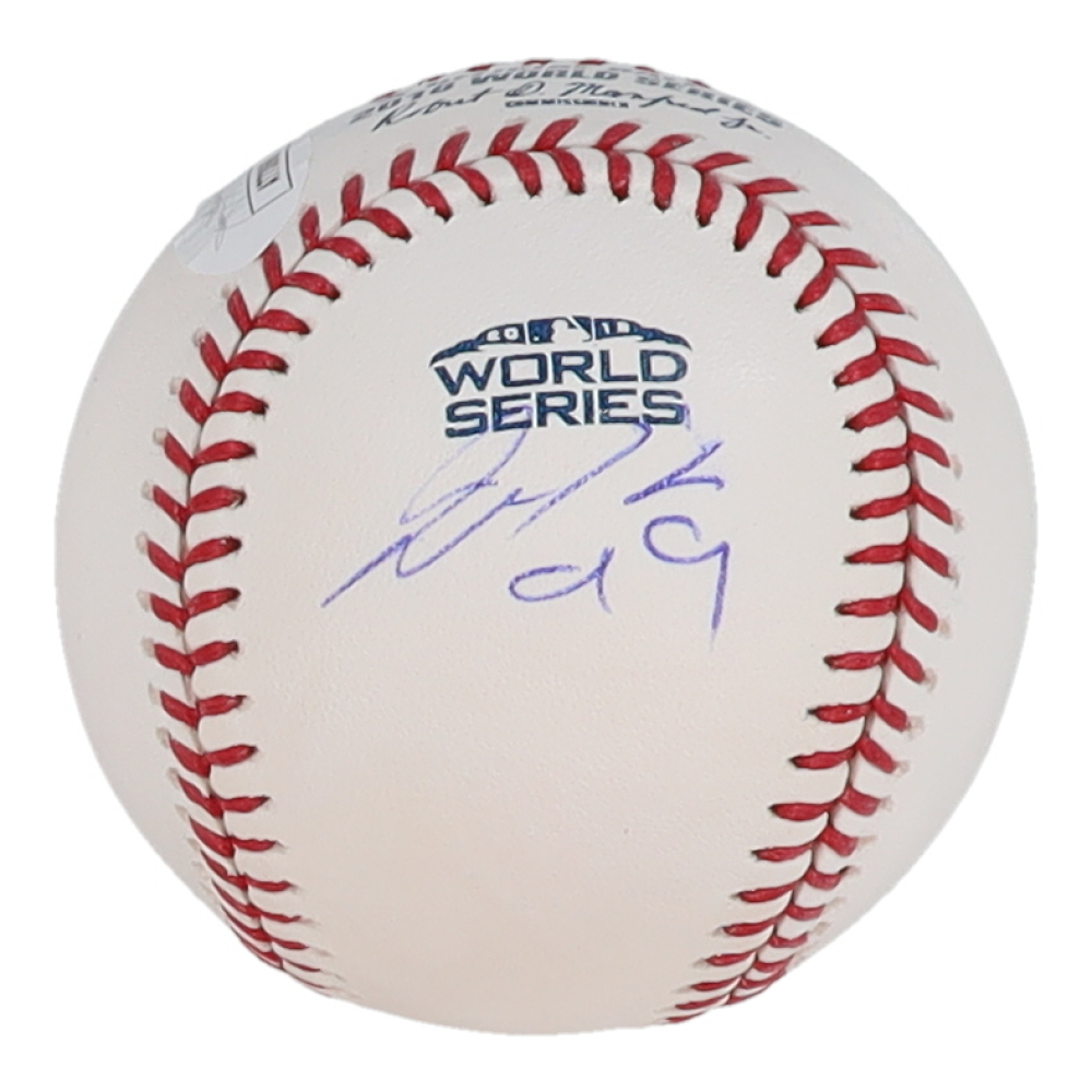 Hyun-jin Ryu Signed 2018 World Series Logo Baseball (JSA) | Pristine ...