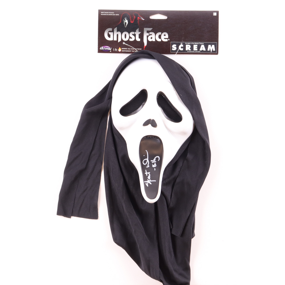 Skeet Ulrich Signed "Scream" Ghostface Mask Inscribed "Billy" (Beckett ...