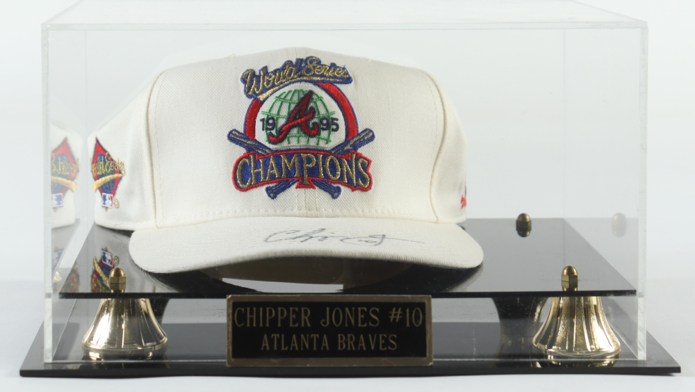 Chipper Jones Signed Braves 1995 World Series Baseball Official ...