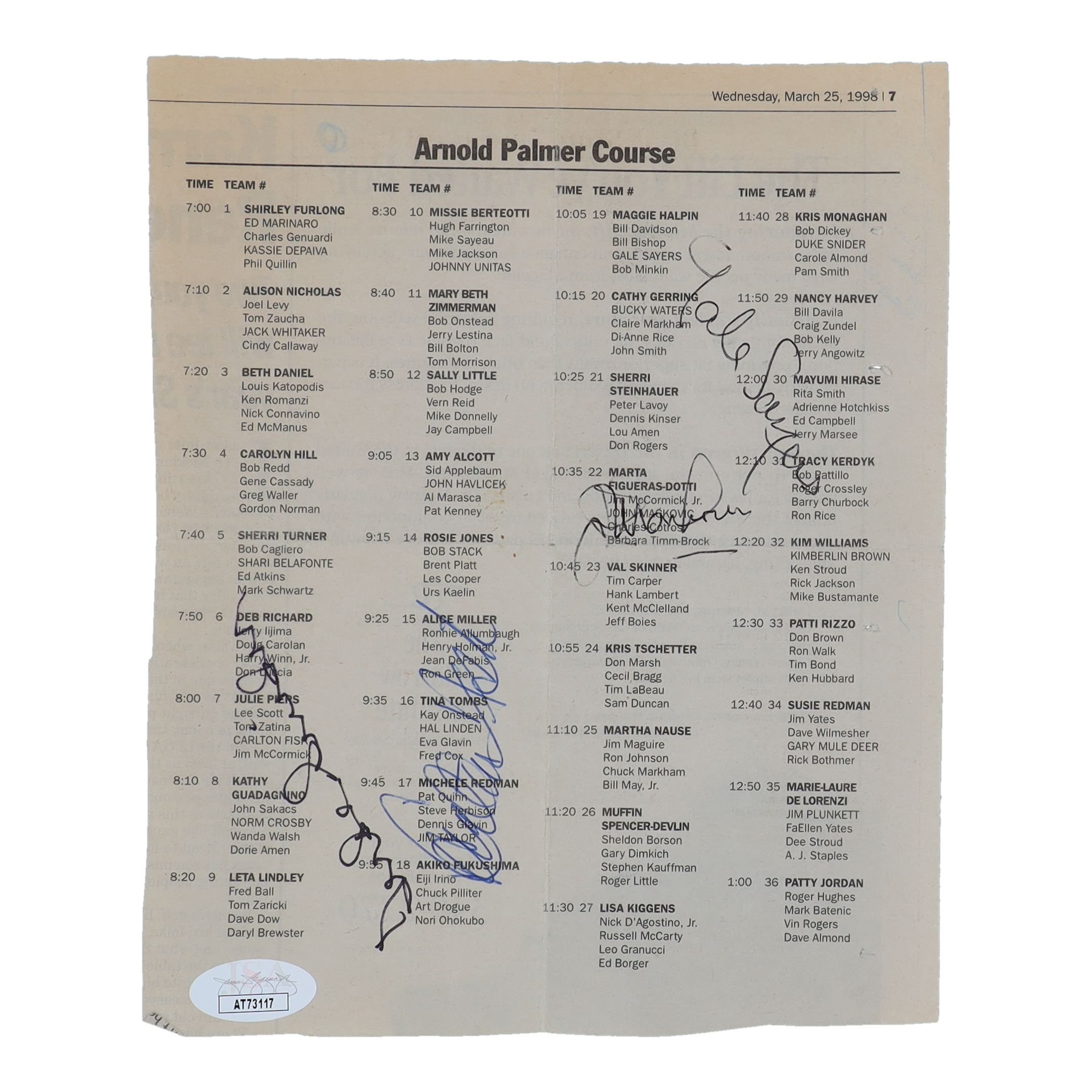 Duke Snider, Carlton Fisk, Gale Sayers & John Mackovic Signed 7x8 ...