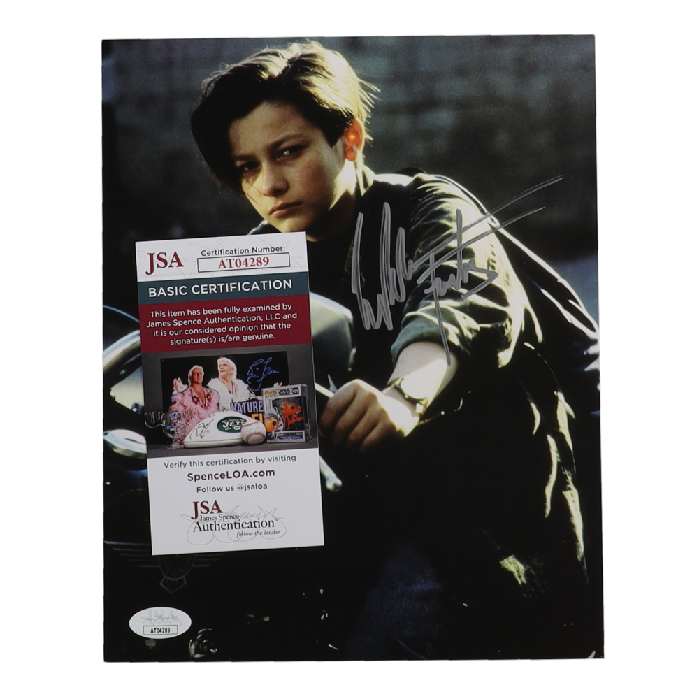 Edward Furlong Signed "Terminator 2: Judgement Day" 8x10 Photo (JSA ...