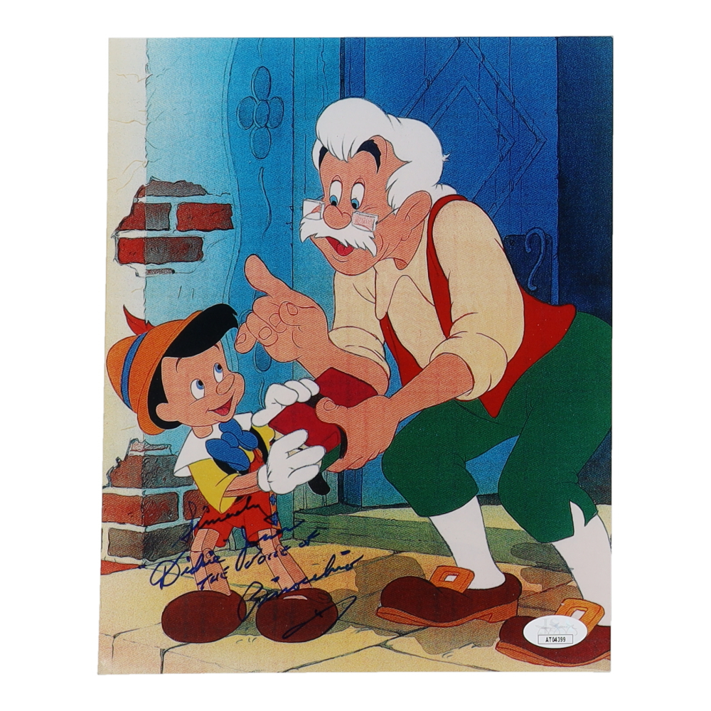 Dickie Jones Signed "Pinocchio" 8x10 Photo Inscribed "Sincerely" & "The ...