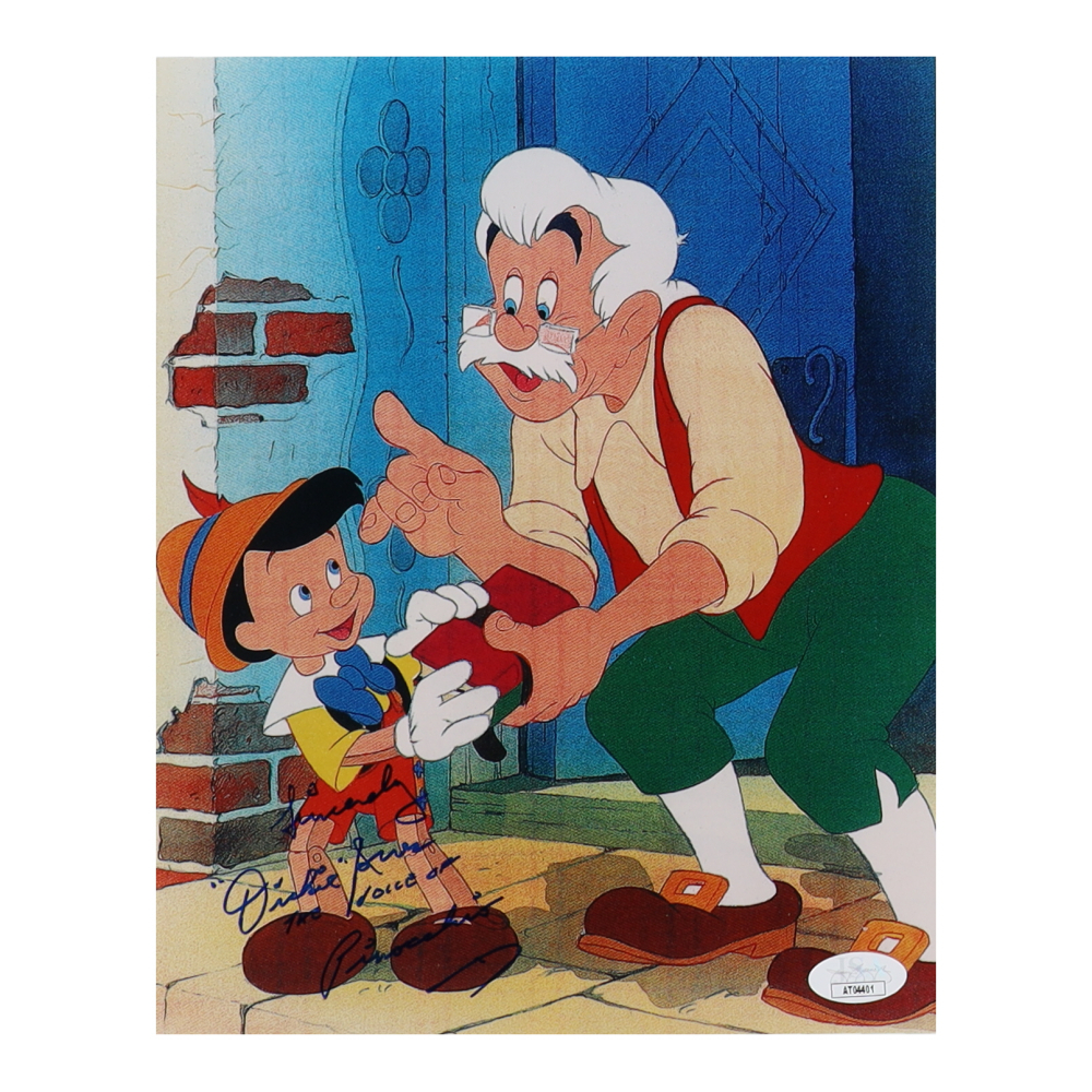 Dickie Jones Signed "Pinocchio" 8x10 Photo Inscribed "Sincerely" & "The ...