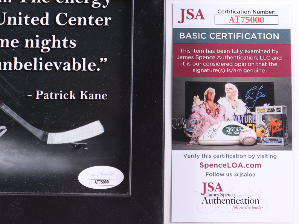 Patrick Kane Signed Blackhawks Custom Framed Photo (JSA) | Pristine Auction