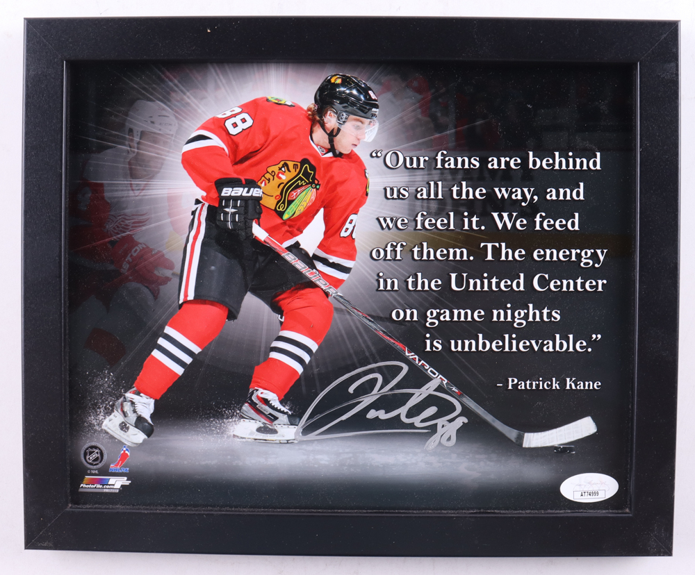 Patrick Kane Signed Blackhawks Custom Framed Photo (JSA) | Pristine Auction
