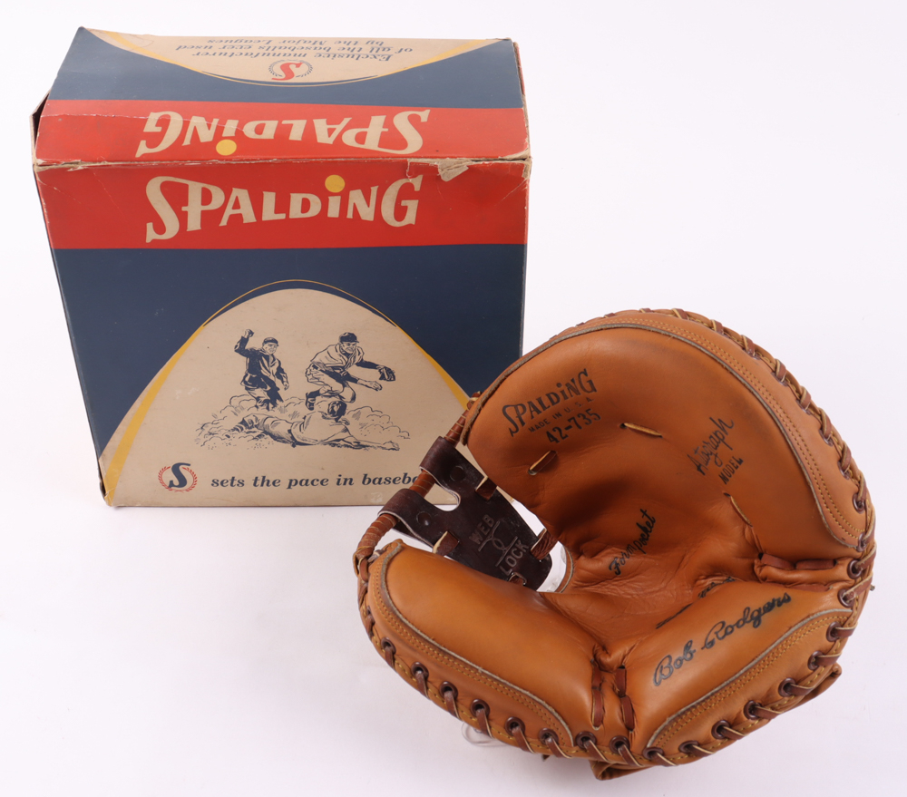 1970 Vintage Spalding Leather Goods 42-7891 Model MLB Unused Catchers ...