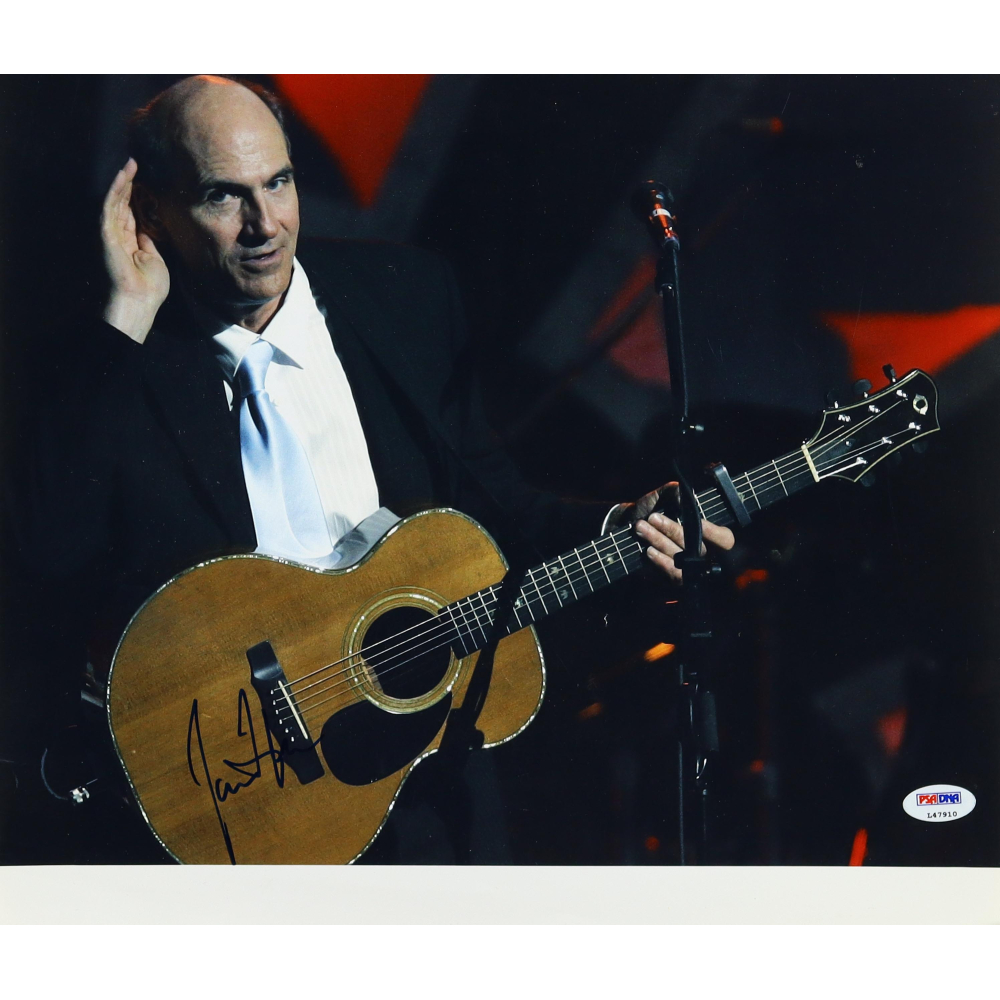 James Taylor Signed 12x14 Photo (PSA) | Pristine Auction