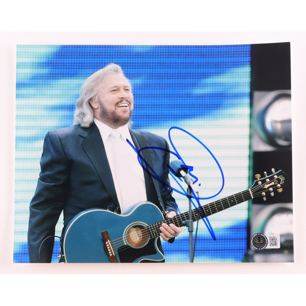 Barry Gibb Signed 8x10 Photo (Beckett) | Pristine Auction
