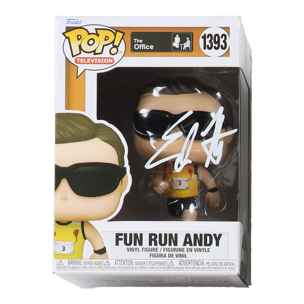 Ed Helms Signed "The Office" #1393 Fun Run Andy Funko Pop! Vinyl Figure ...