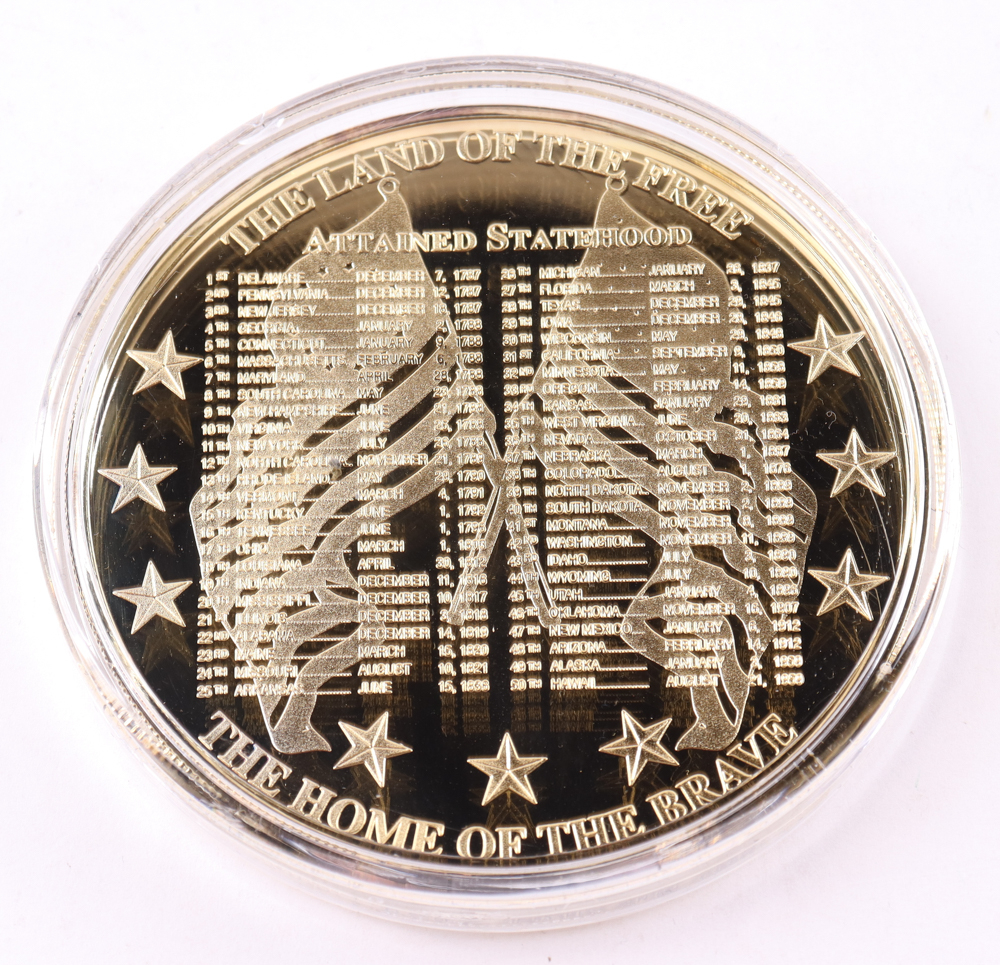 6 Troy oz .999 Tribute To America Commemorative Design Silver Coin With ...