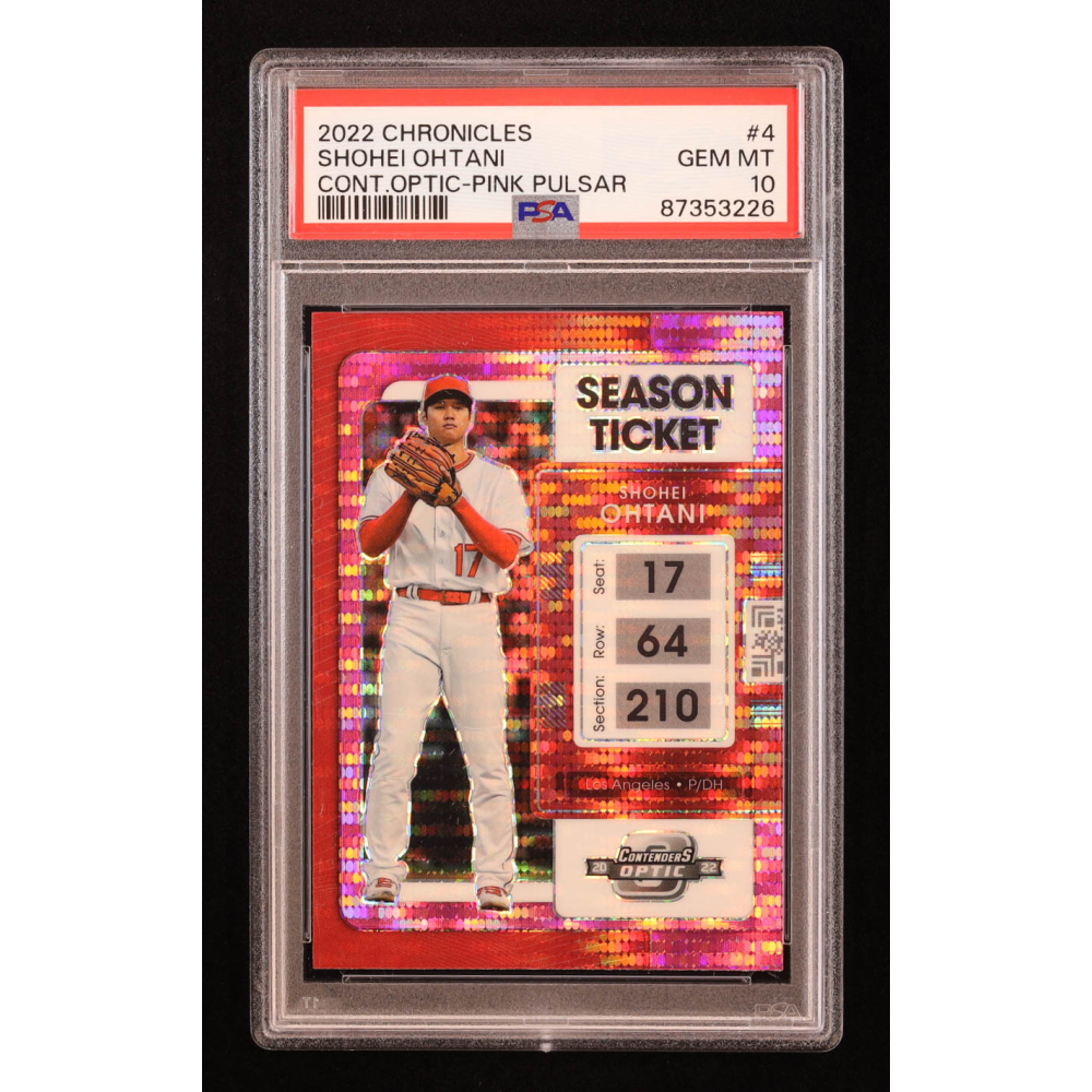 Shohei Ohtani 2022 Panini Chronicles Contenders Optic Pink Pulsar #4 ...