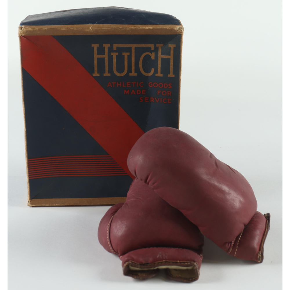 Vintage 1935 Leather Hutch Boxing Glove Set With Original Packaging ...