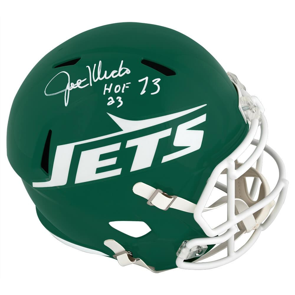 Joe Klecko Signed Jets Full-Size Throwback Alternate Speed Helmet ...