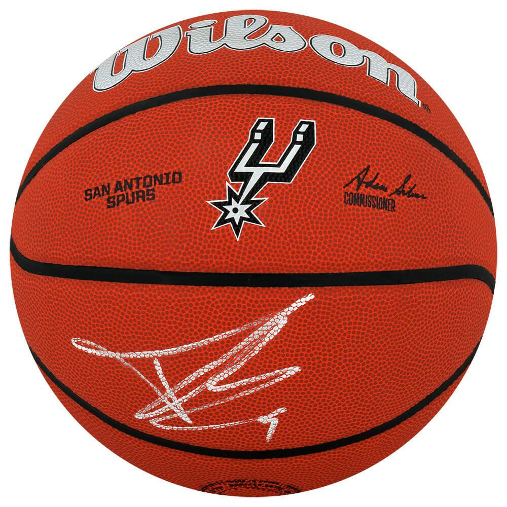 Tony Parker Signed Spurs Logo Basketball (Schwartz) | Pristine Auction