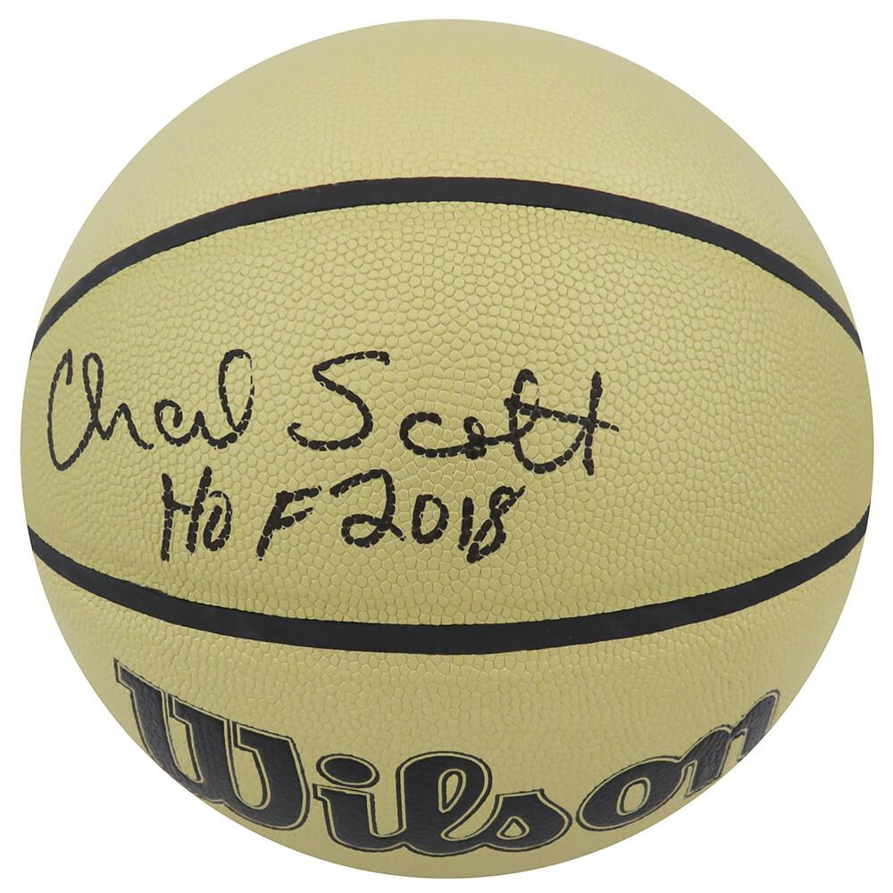 Charlie Scott Signed NBA Basketball Inscribed "HOF 2018" (Schwartz) | Pristine Auction