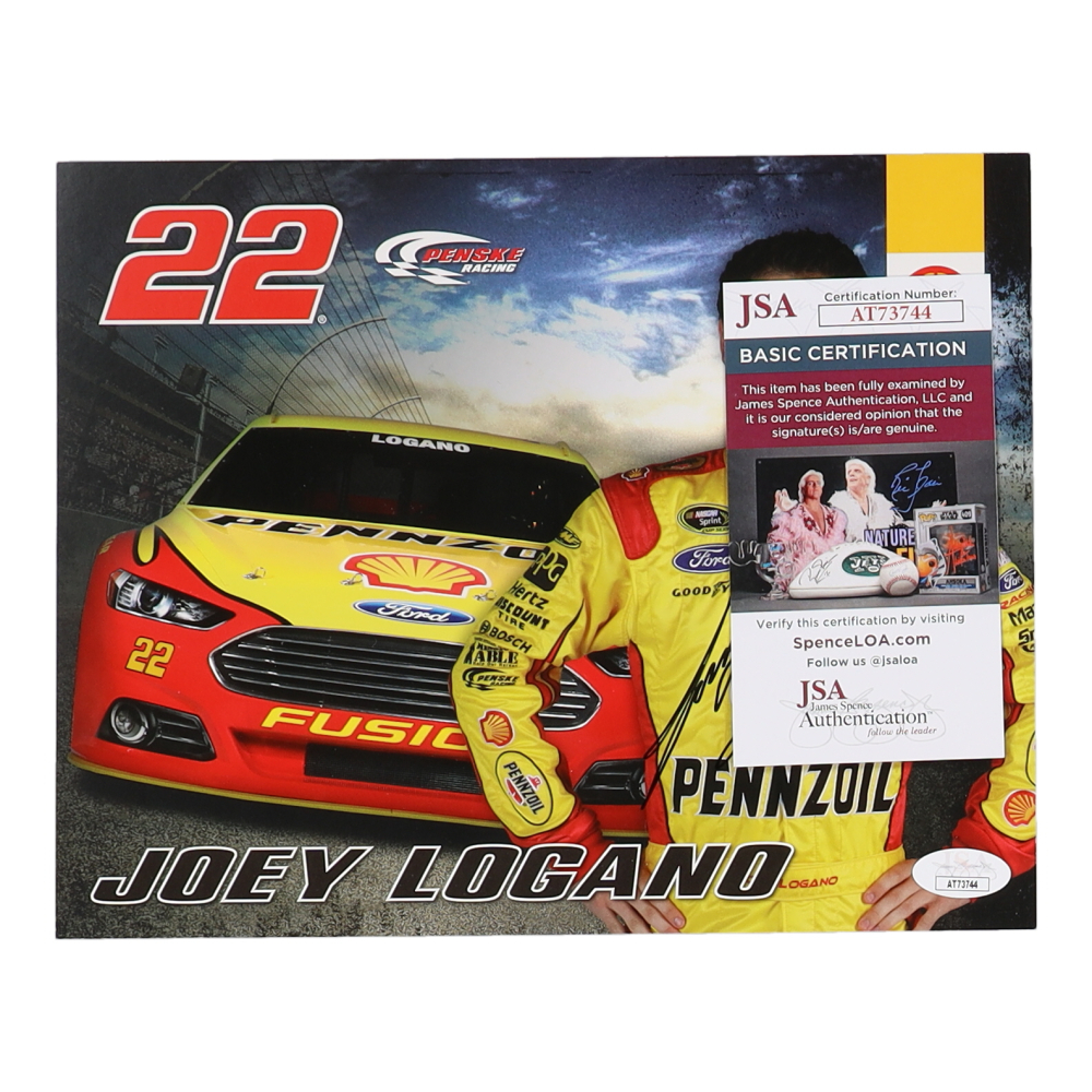 Joey Logano Signed NASCAR 8x10 Photo (JSA) | Pristine Auction
