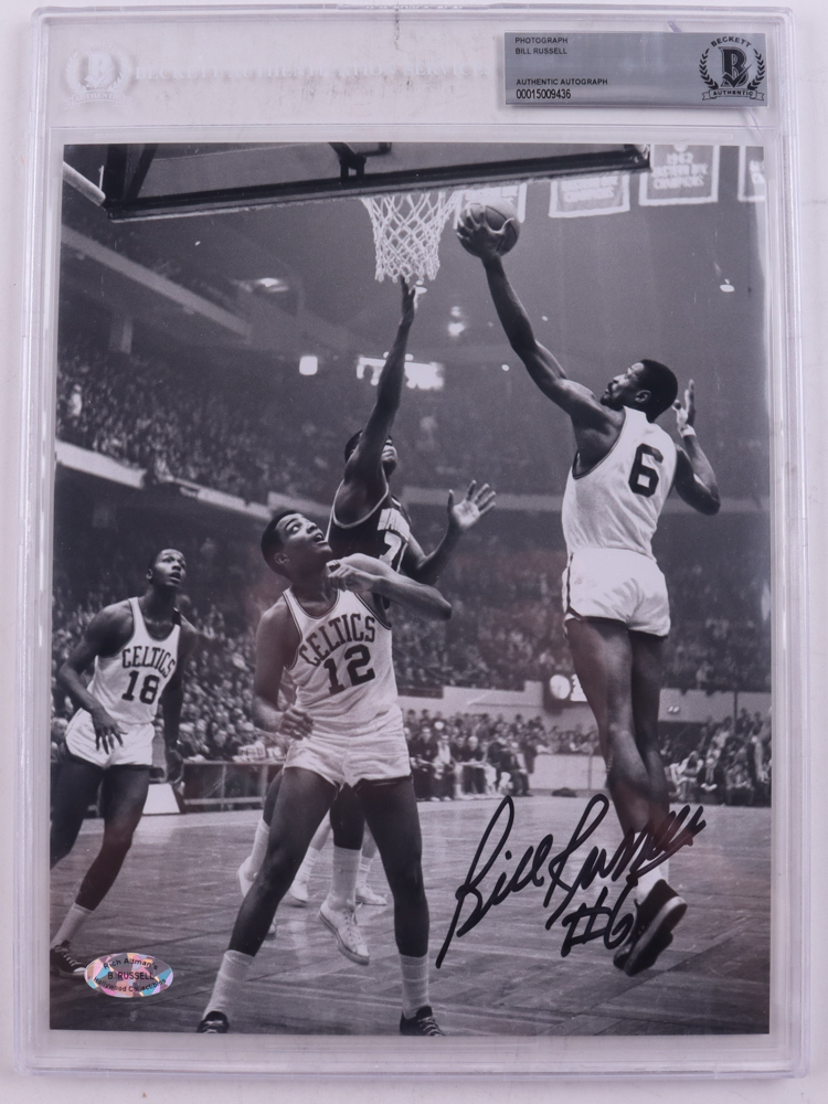 Bill Russell Signed Celtics 8x10 Photo Inscribed "#6" (Beckett ...