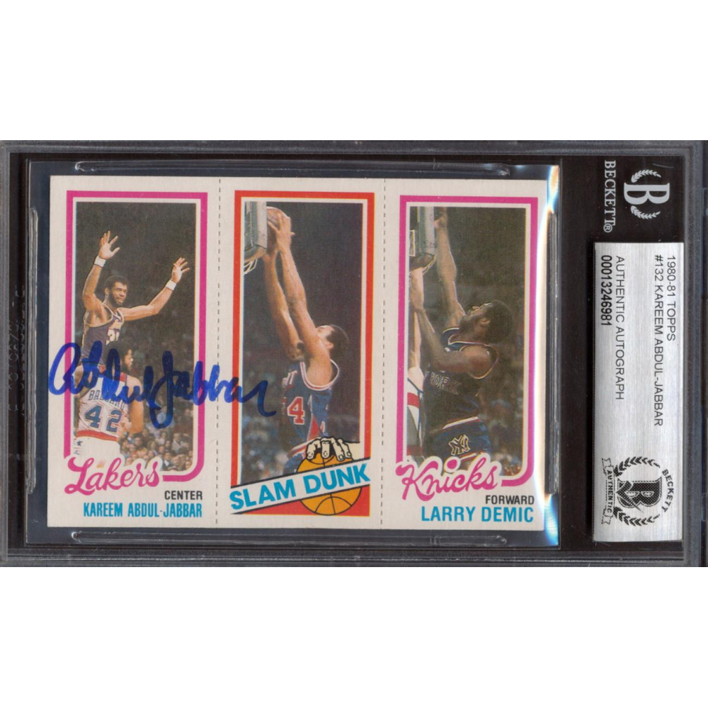 Kareem Abdul-Jabbar Signed Kareem Abdul-Jabbar #135 / John Shumate SD ...