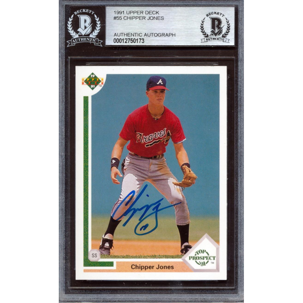 Chipper Jones Signed 1991 Upper Deck #55 RC (BGS) | Pristine Auction