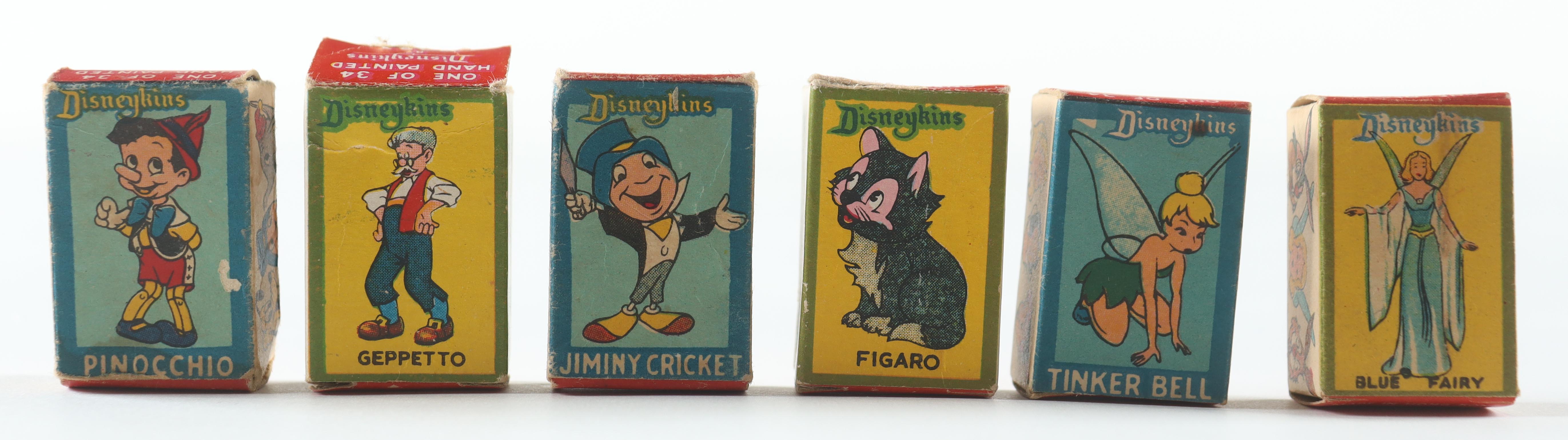 1962 Vintage Marx DisneyKins Hand-Painted Figure Set With Original ...