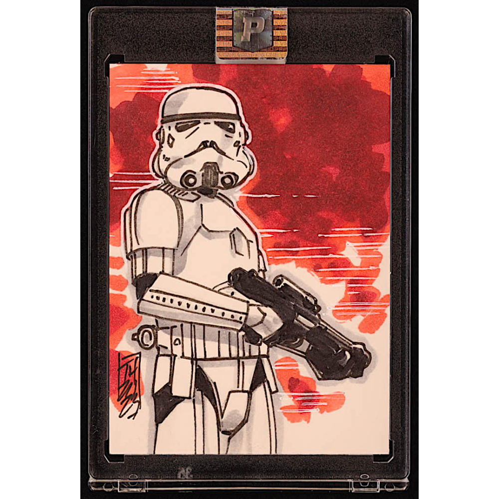 Imperial Stormtrooper | Star Wars | Original Art Sketch Card by Tom ...